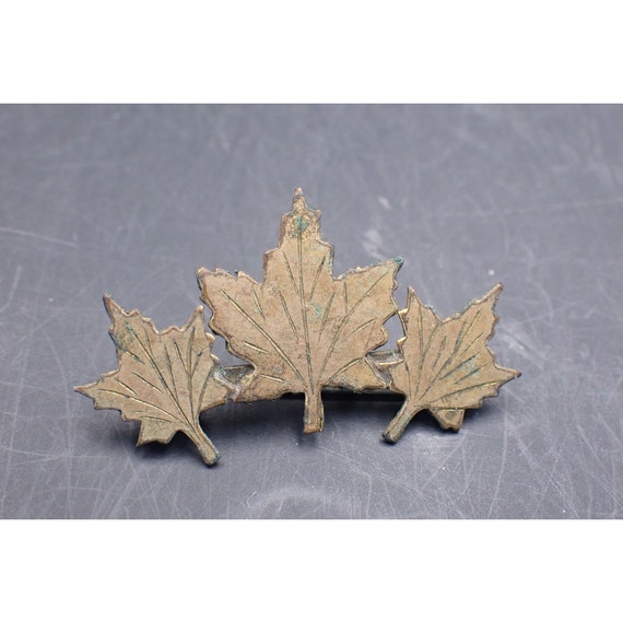 Vintage Possibly Antique Triple Canadian Maple Leaf S… - Gem