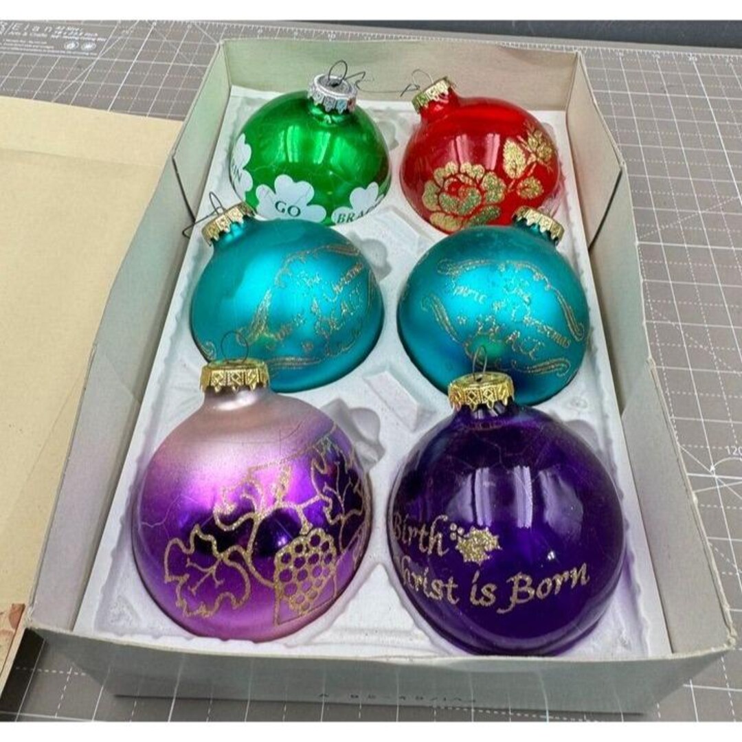 Bronner's Handcrafted Austrian Glass Christmas Ornaments Set - Etsy