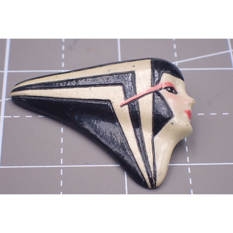 Flapper Girl Brooch - Etsy