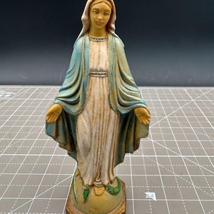 Miraculous Virgin Mary Resin Figure Resin 6" Made in Italy - Etsy