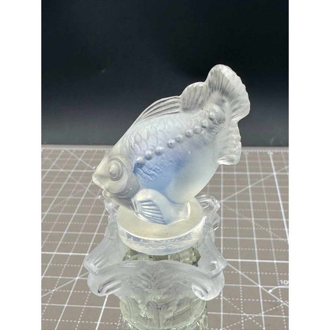 Sabino French Opalescent Glass Fish Figurine READ - Etsy