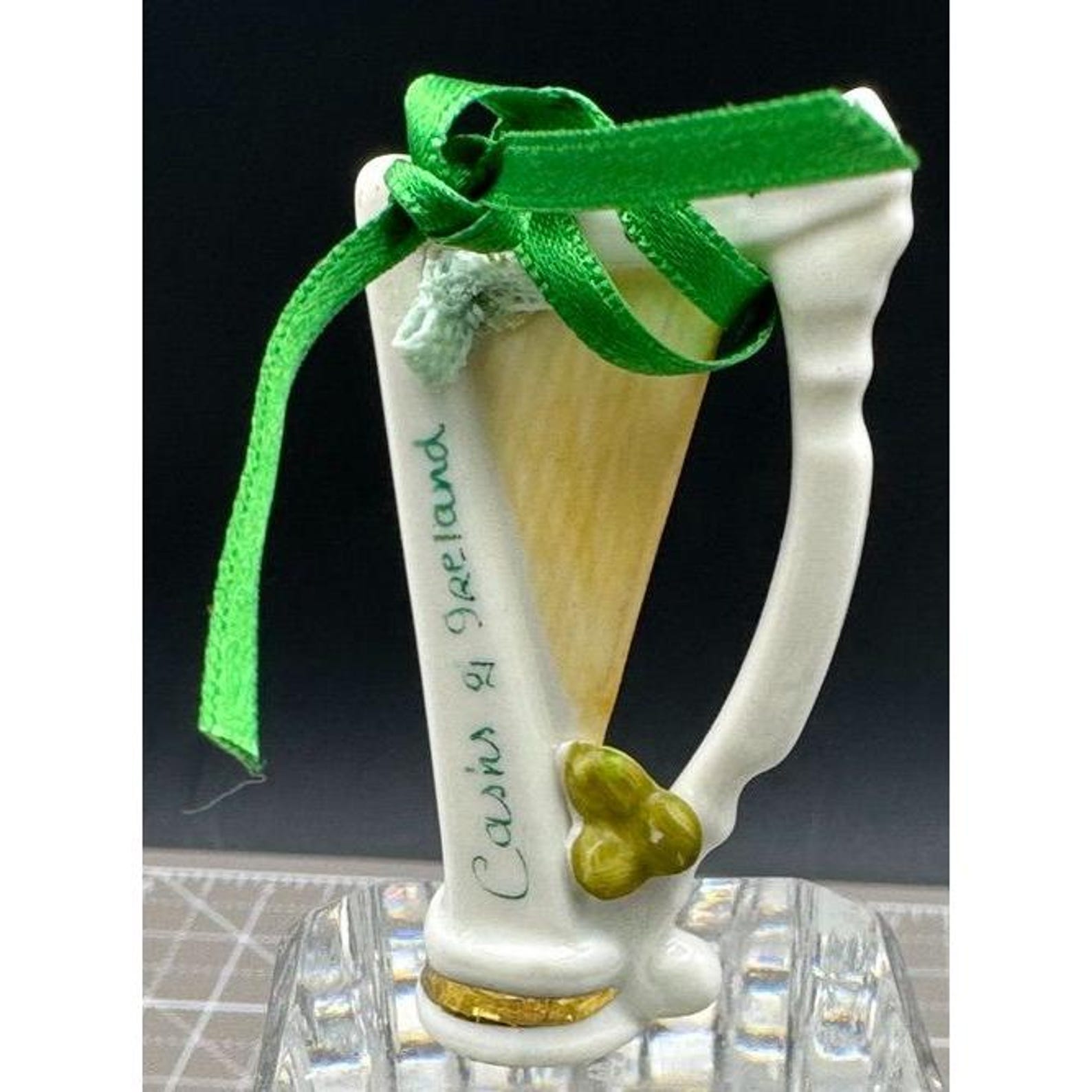 Cashs of Ireland Porcelain Harp Ornament Irish Dresden Signed - Etsy