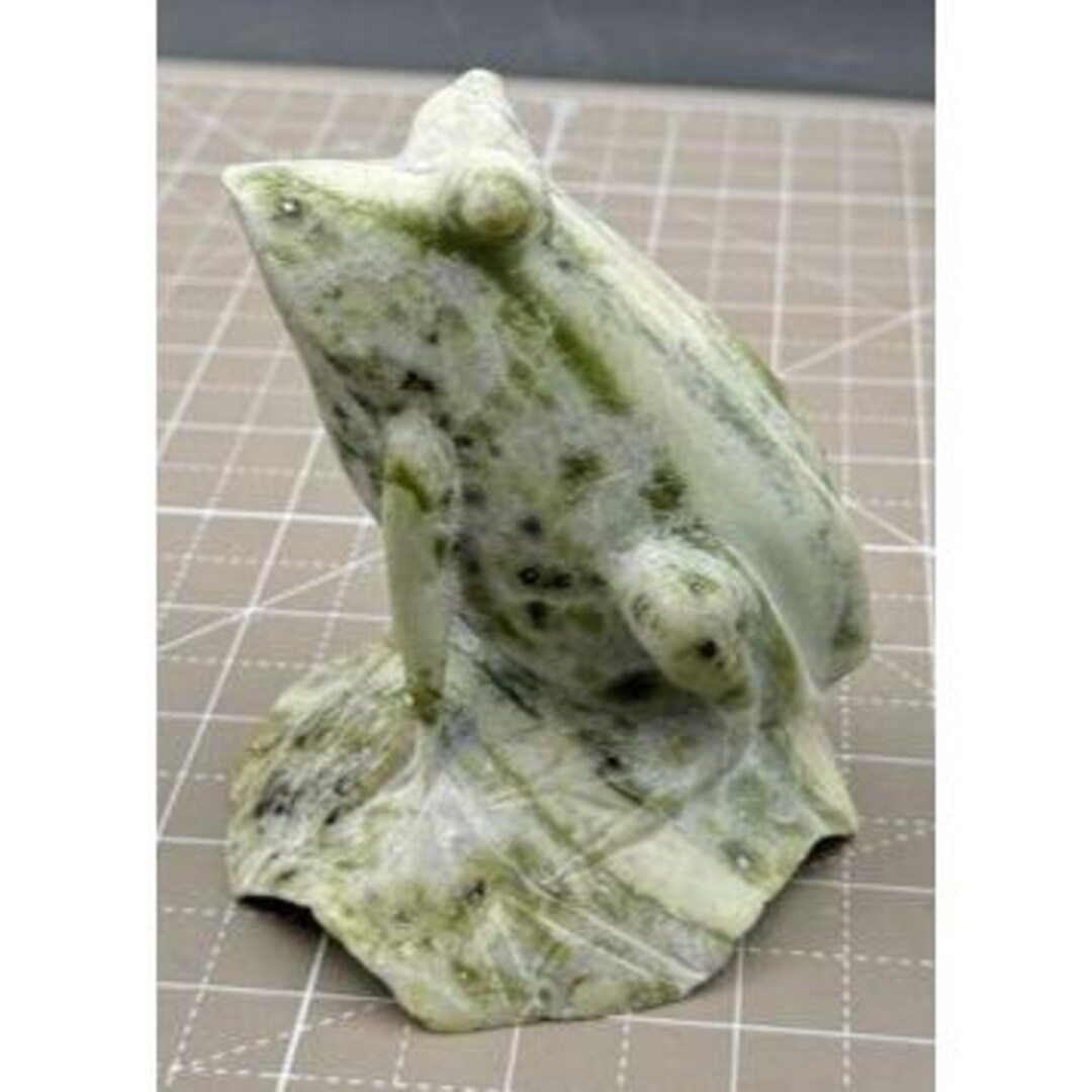 Vintage Hand Carved Jadeite Frog Figurine - Etsy