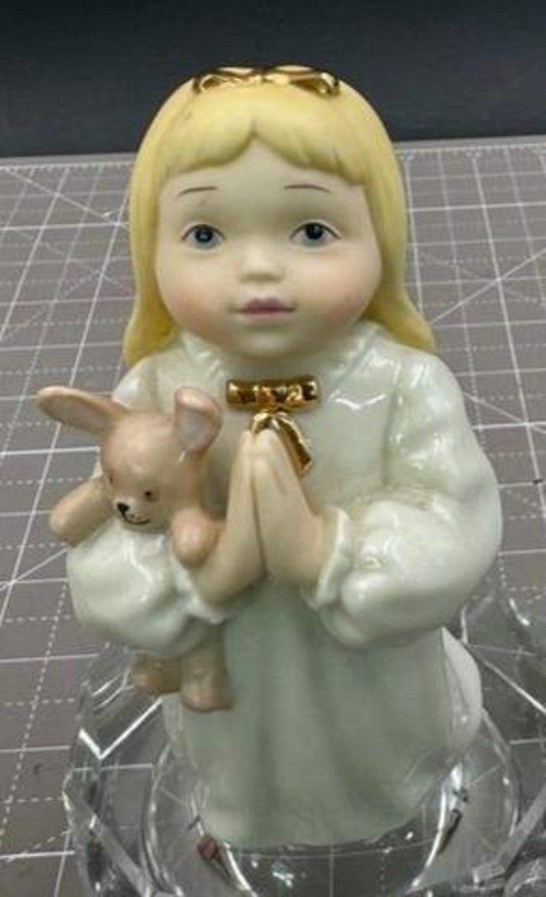 Lenox Praying Girl Figurine W/ Bunny Bedtime Prayer Porcelain - Etsy