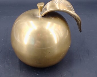 Brass Apple Paperweight - Etsy