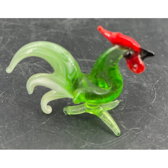 Miniature Very Tiny Art Glass Rooster Figure - Etsy