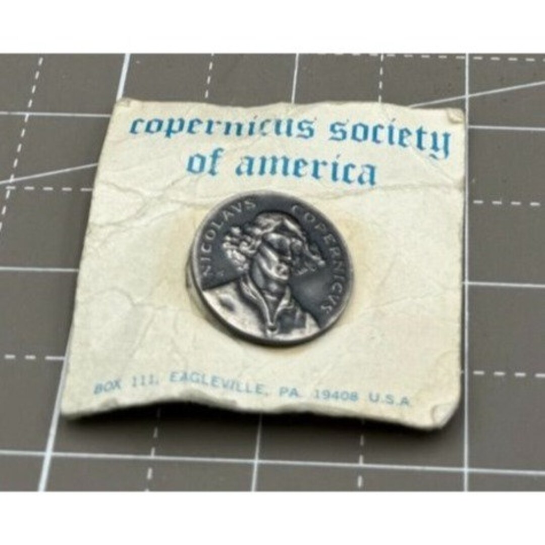 Vintage Copernicus Society of America Medal Pin by MET - Etsy