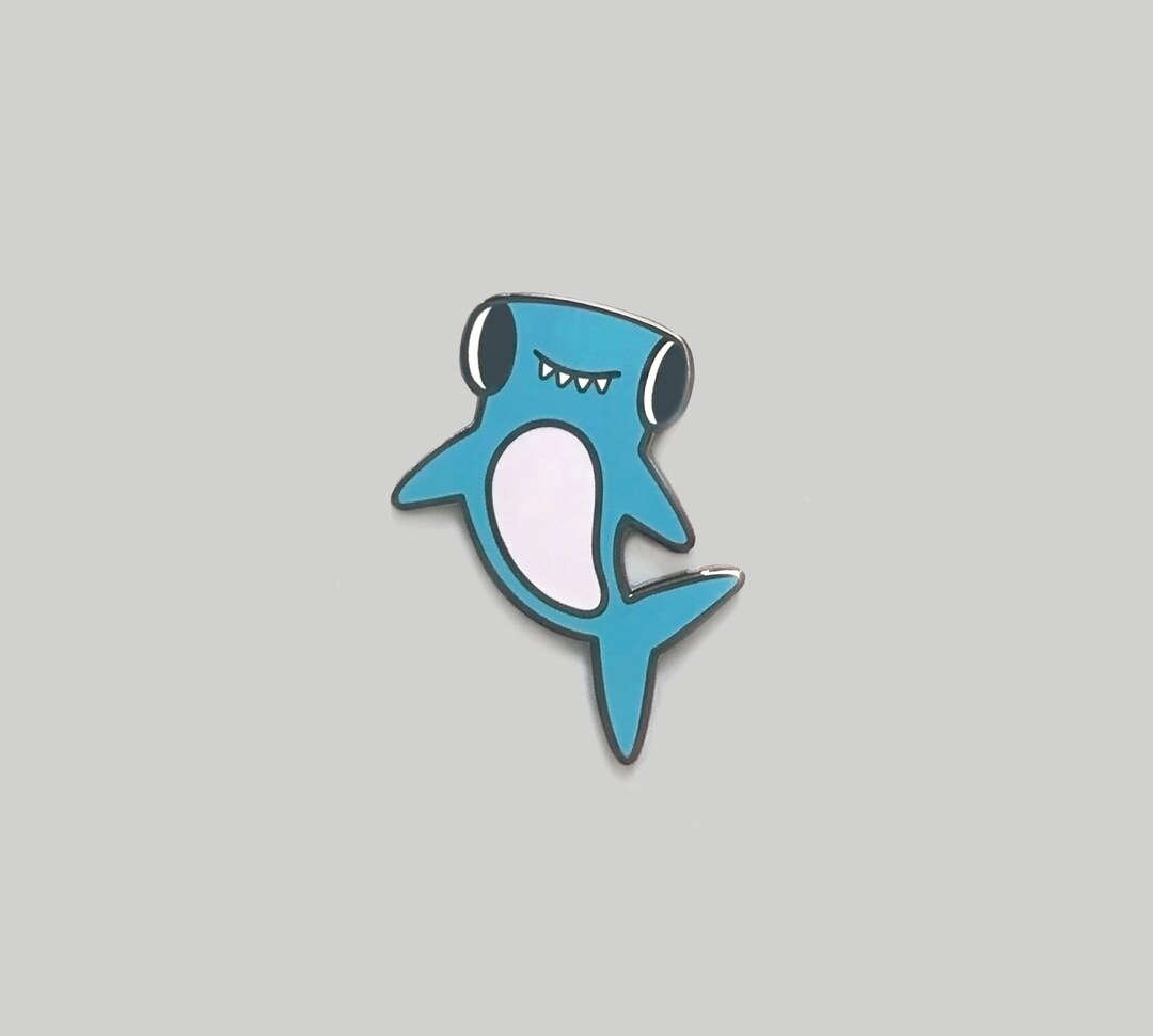 Enamel Pin • hammerhead Shark - Etsy