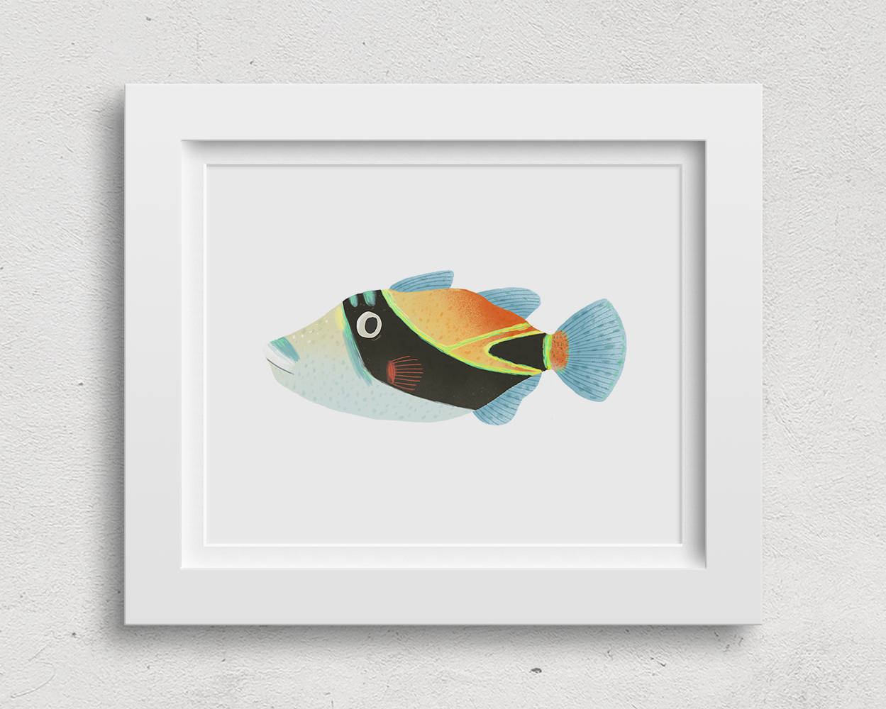 Art Print Illustration Hawaiian Humuhumunukunukuapua'a Trigger Fish - Etsy