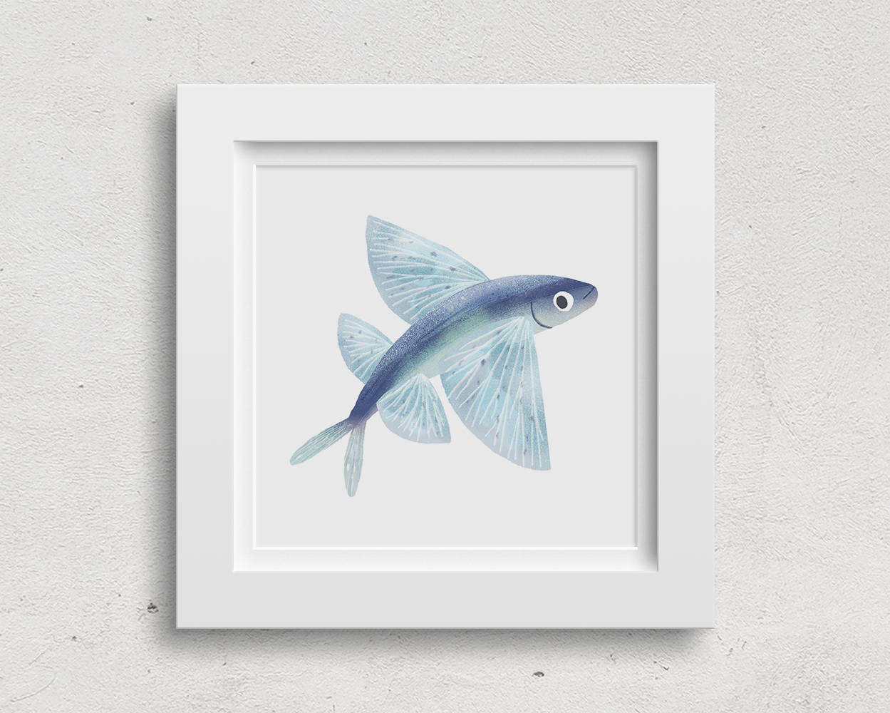 Art Print Illustration Flying Fish - Etsy