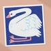 Swan - Block Animal Series - Illustrated Art Print - Wall Art - Taryn ...