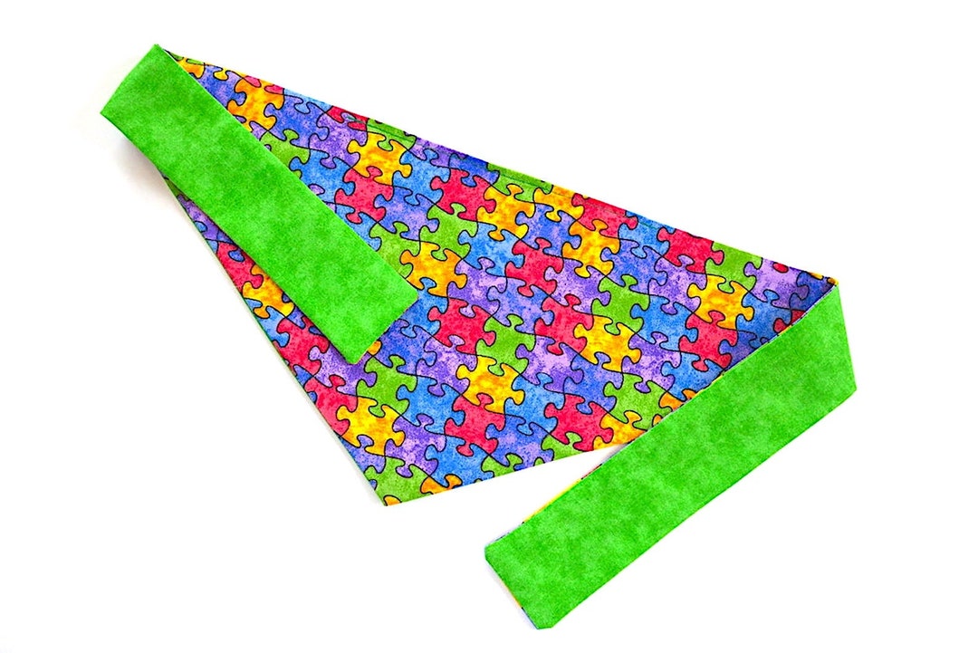 Autism Dog Bandana, Autism Awareness Dog Bandana, Puzzle Pieces Dog ...