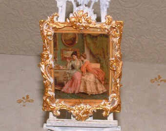 Miniature Wall Plaque Rococo Scene 1700's Painting - Etsy