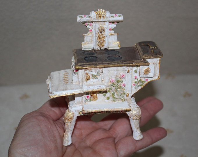 Miniature Kitchen Stove, Oven Victorian, Dollhouse Furniture, Hand ...