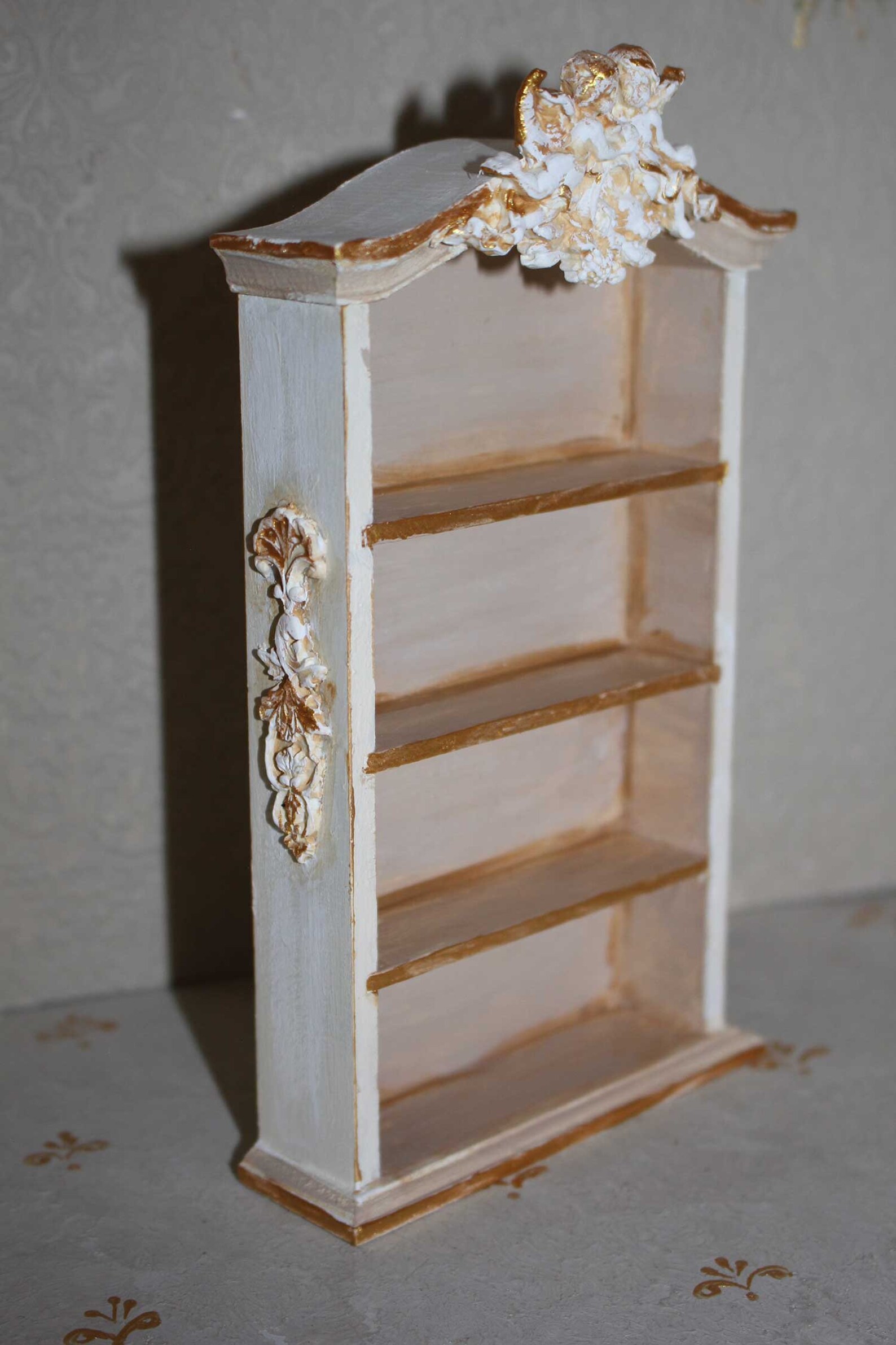 Miniature Shelf With Cherubs Dollhouse Miniature - Etsy