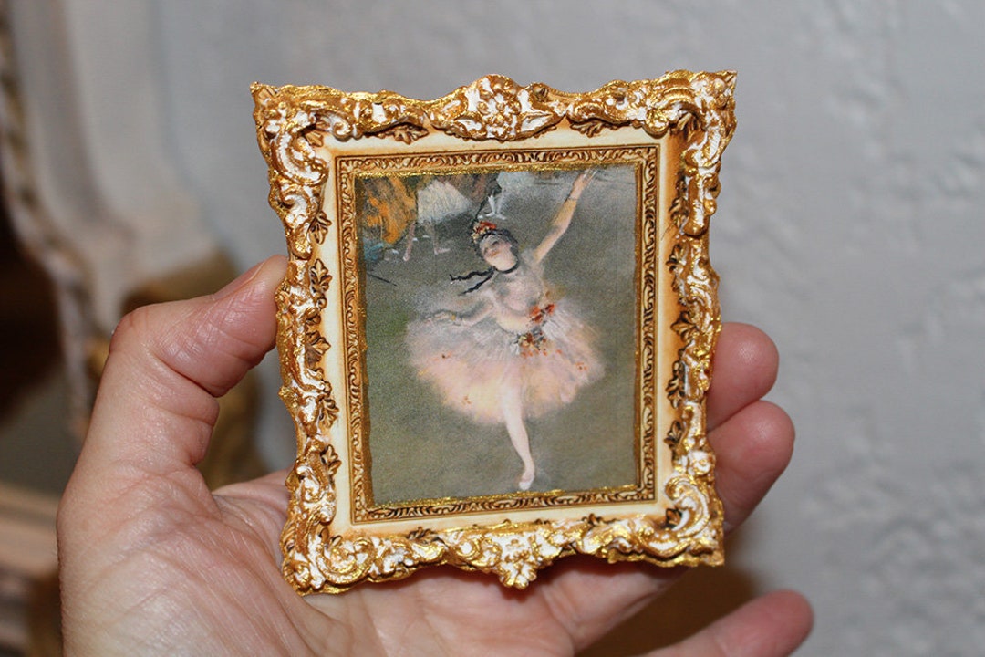 Miniature Ballerina Painting Ballett Picture Dancer - Etsy