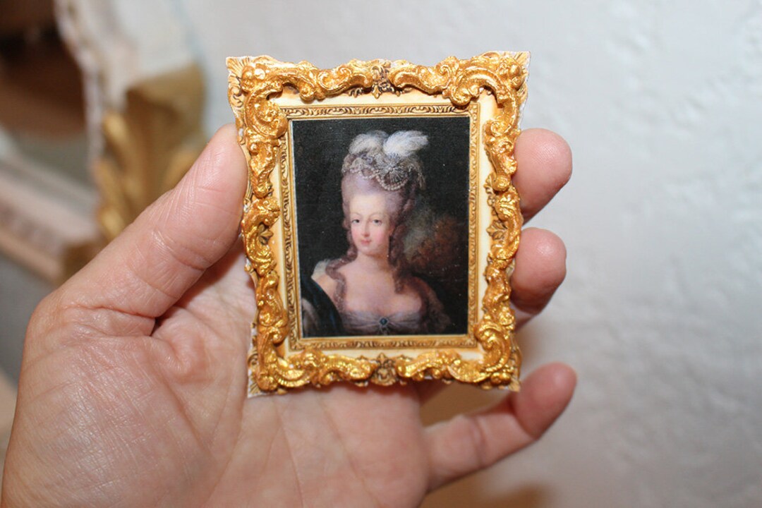 Miniature Picture, Wall Plaque Marie Antoinette, Painting, French ...