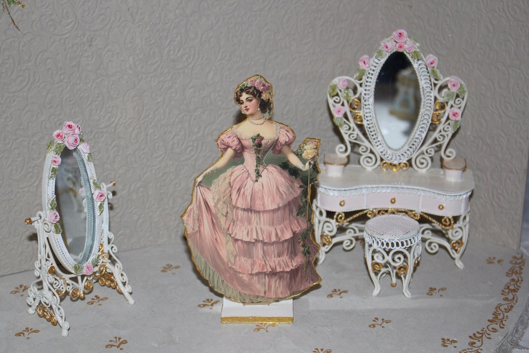 Miniature Doll Victorian Lady Doll Handmade Paper Doll - Etsy