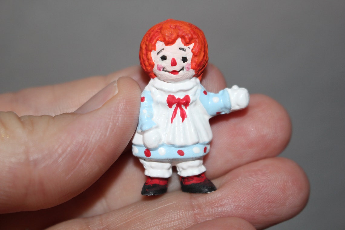 Miniature Statues Micro / TINY Raggedy Ann & Raggedy Andy , Hand ...