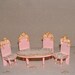 Miniature Dining Set Table 4 Chairs Set Hand-painted - Etsy