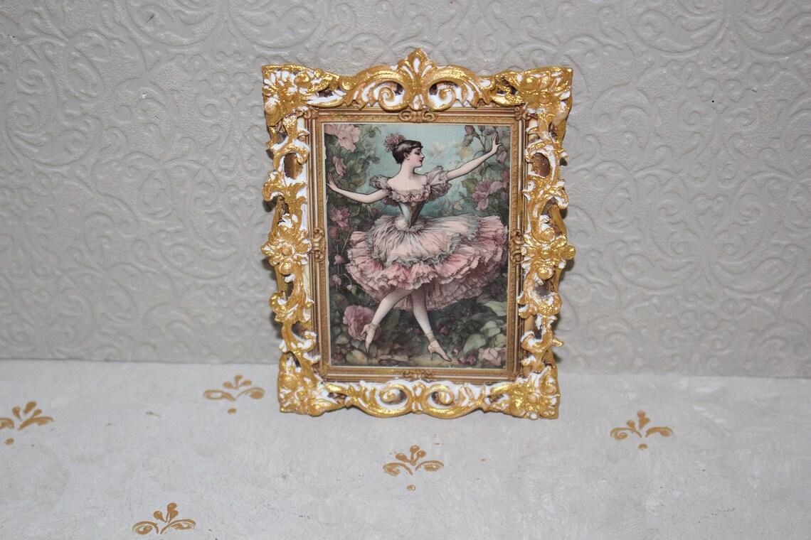 SALE *** Miniature Ballerina Picture, Ballett Wall Art , Dancer ...