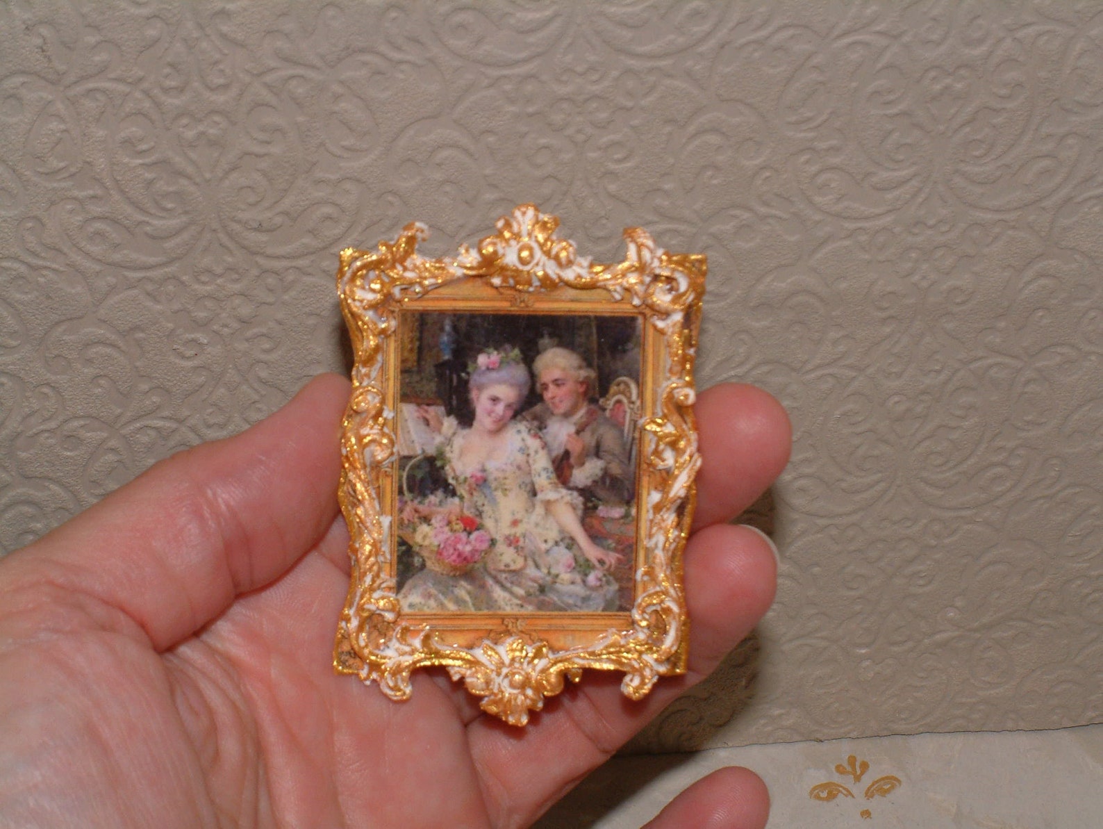 Miniature Wall Plaque Art French Miniature Wall Plaque - Etsy