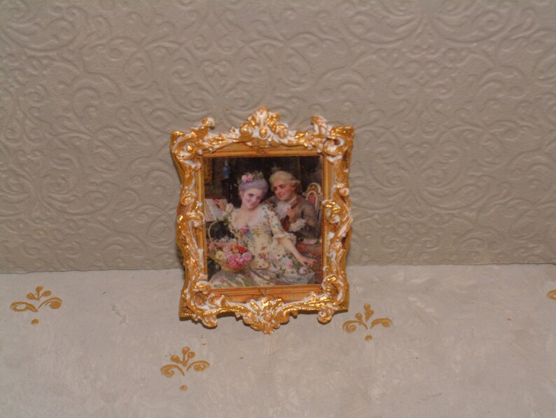 Miniature Wall Plaque Art French Miniature Wall Plaque - Etsy