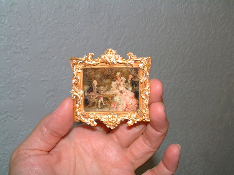 Miniature Wall Plaque Art French Miniature Wall Plaque - Etsy