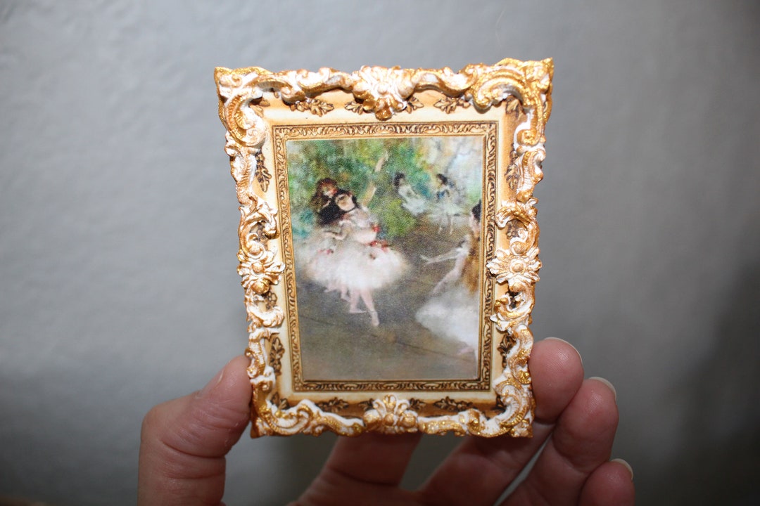 Miniature Ballerina Painting, Ballett Picture, Dancer, Dollhouse ...