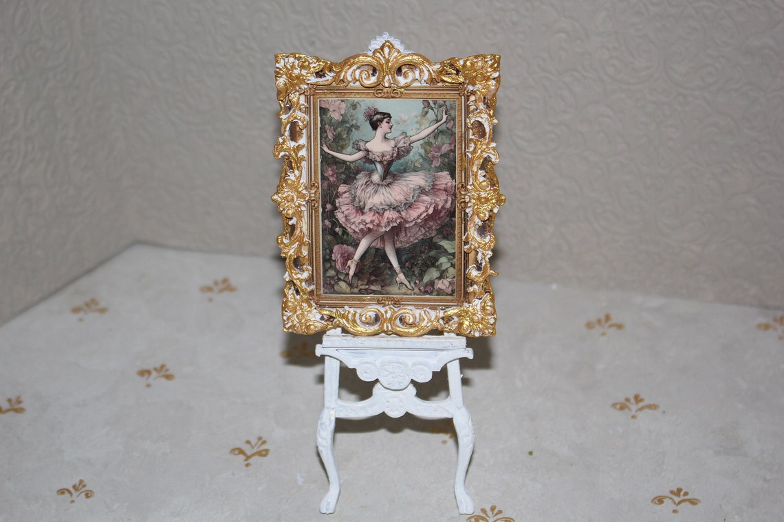 SALE *** Miniature Ballerina Picture, Ballett Wall Art , Dancer ...
