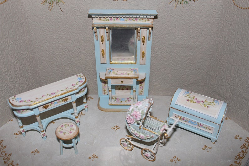 Miniature Furniture Miniature Hall Stand With Mirror - Etsy