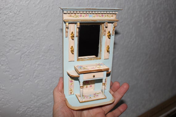 Miniature Furniture Miniature Hall Stand With Mirror - Etsy