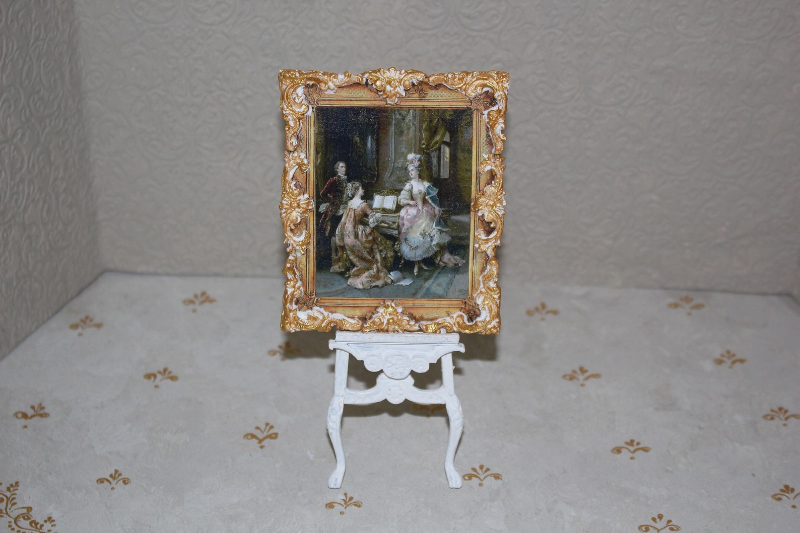 Miniature Wall Plaque Rococo Scene 1700's Painting - Etsy