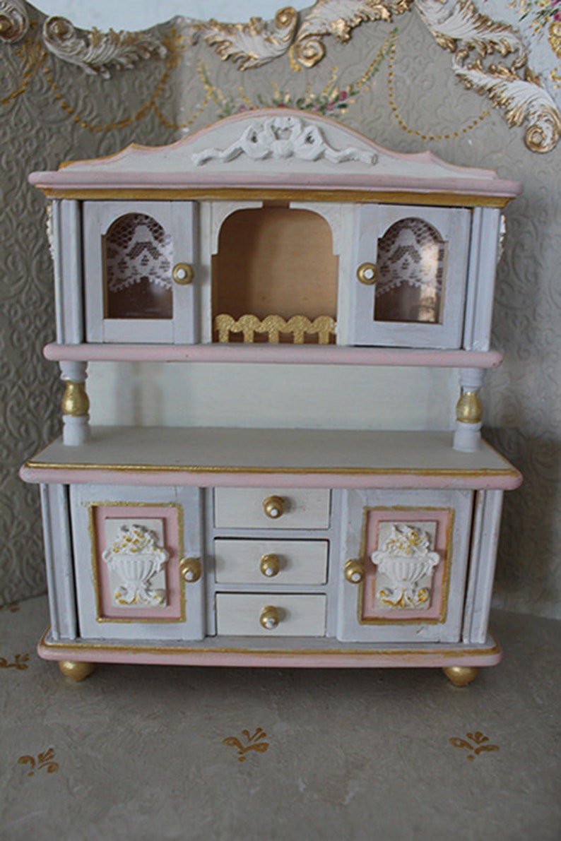 Dollhouse Furniture Miniature Cabinet Closet Hand-painted - Etsy