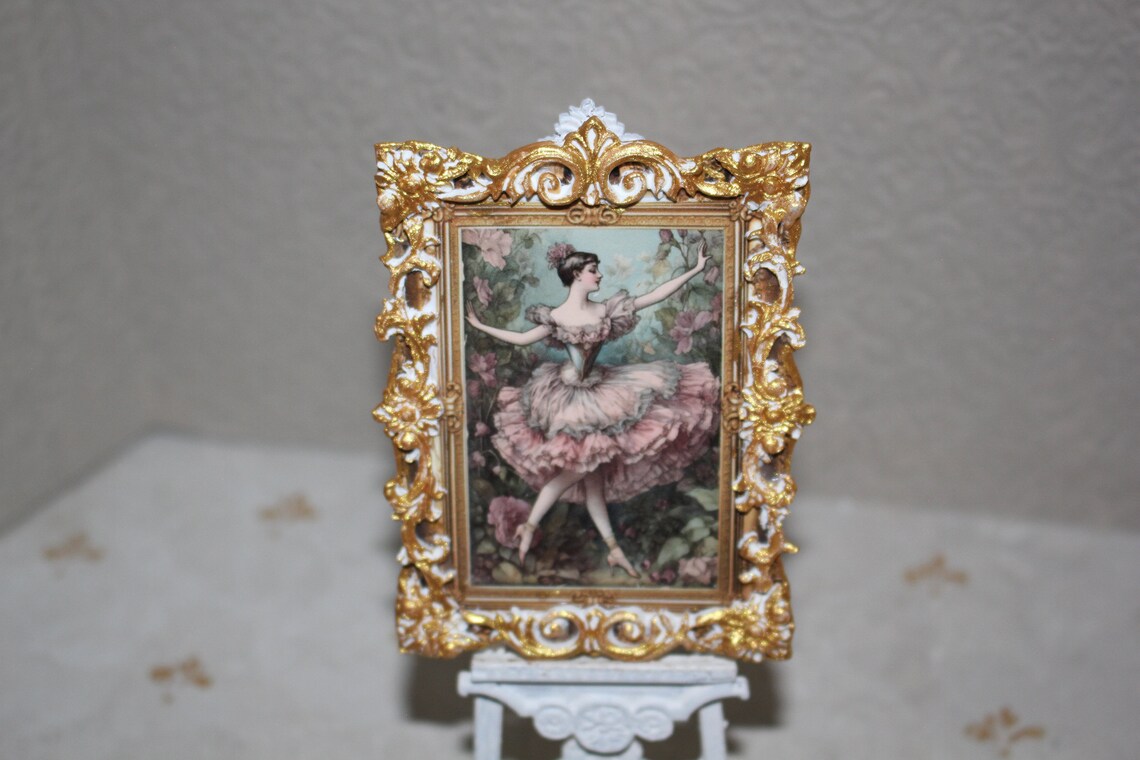 SALE *** Miniature Ballerina Picture, Ballett Wall Art , Dancer ...