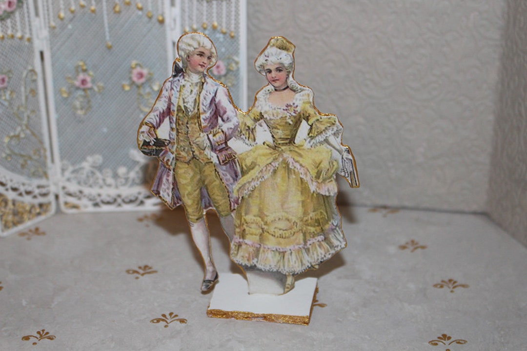 Marie Antoinette Miniature Doll, French Rococo Lady Doll, Handmade ...