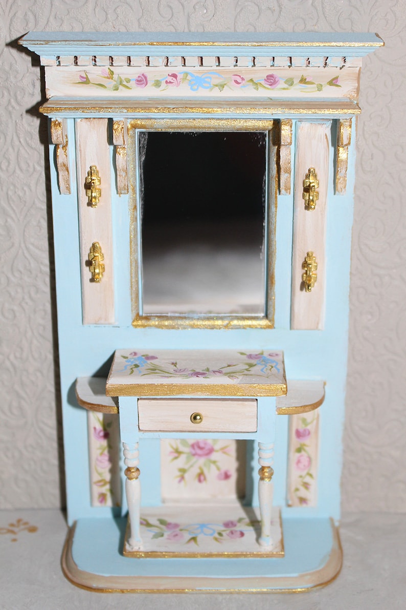 Miniature Furniture Miniature Hall Stand With Mirror - Etsy