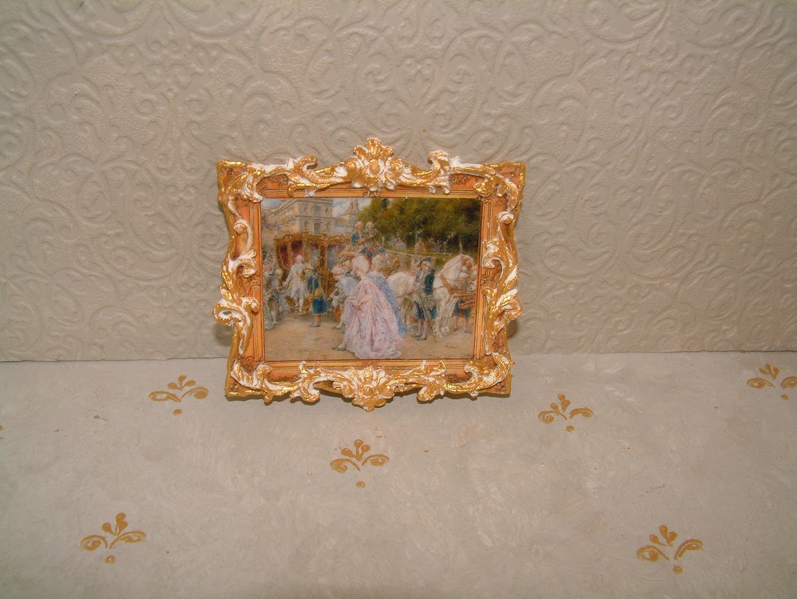 Miniature Wall Plaque Art French Miniature Wall Plaque - Etsy