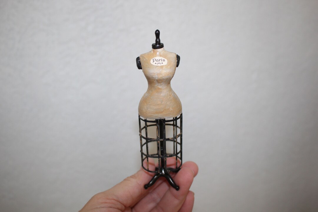 Miniature Dress Form, Antique Style Mannequin, Display Bust for ...