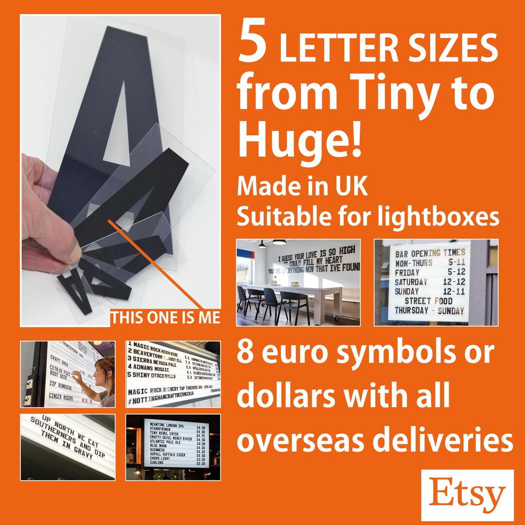 Large Changeable Sign USA, Custom Sign Letters,notice Board Letters ...