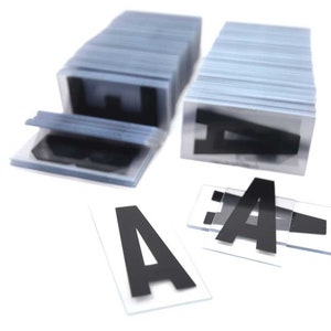 New to Etsy. Small Lightbox Plastic Alphabet Black Letters Only for ...