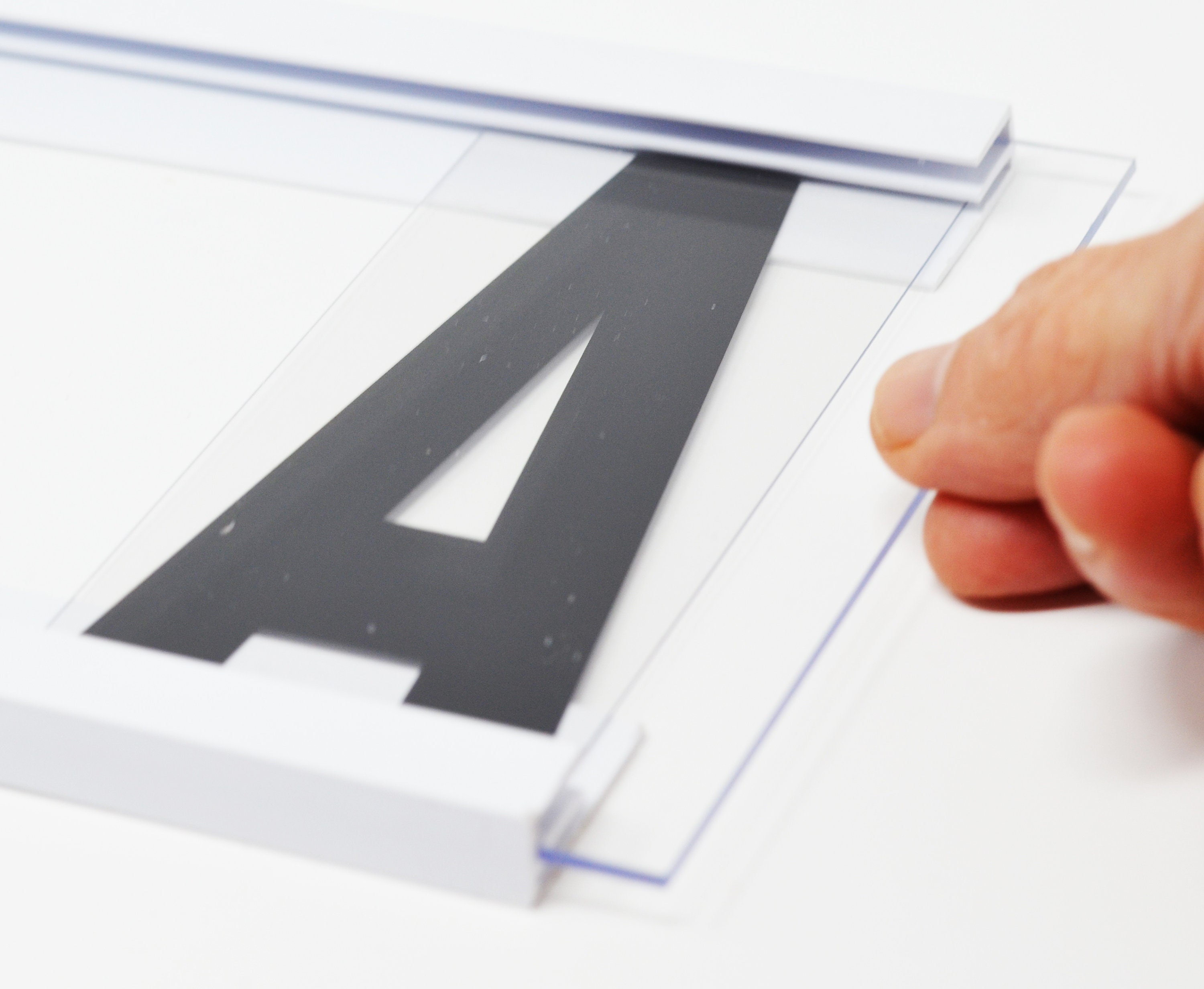 Stickable Double Capacity Tracking for Letters, Moveable Wall Lettering ...