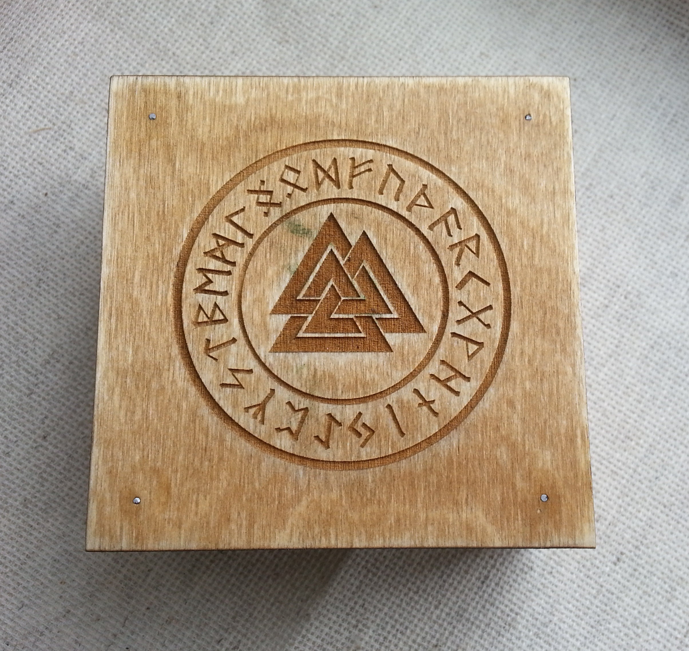 Viking box for runes and amulets. Celtic box. Norse symbol box | Etsy