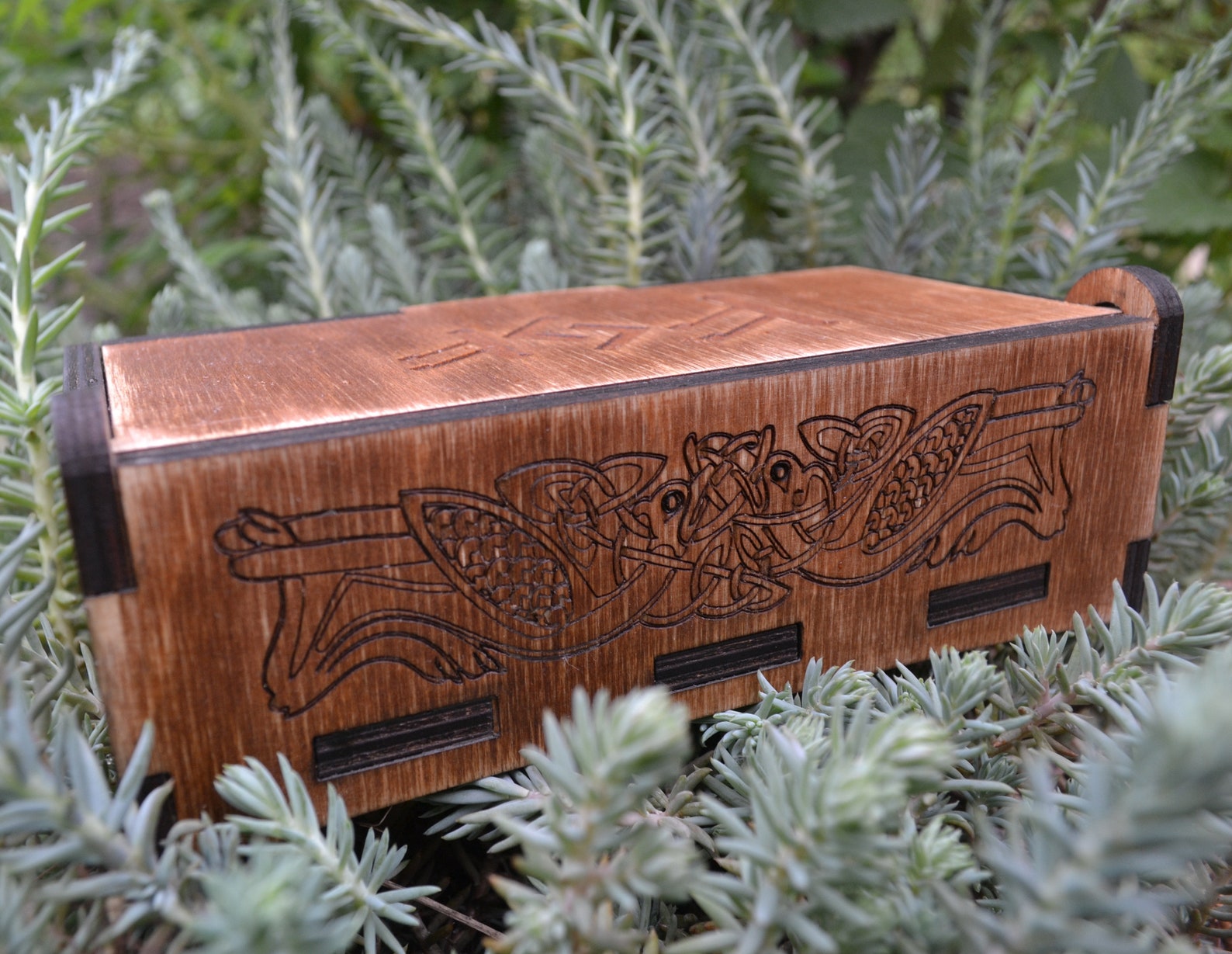 Viking Box. Norse Box. Box With Runes FEHU-JERA-FEHU. Box for | Etsy