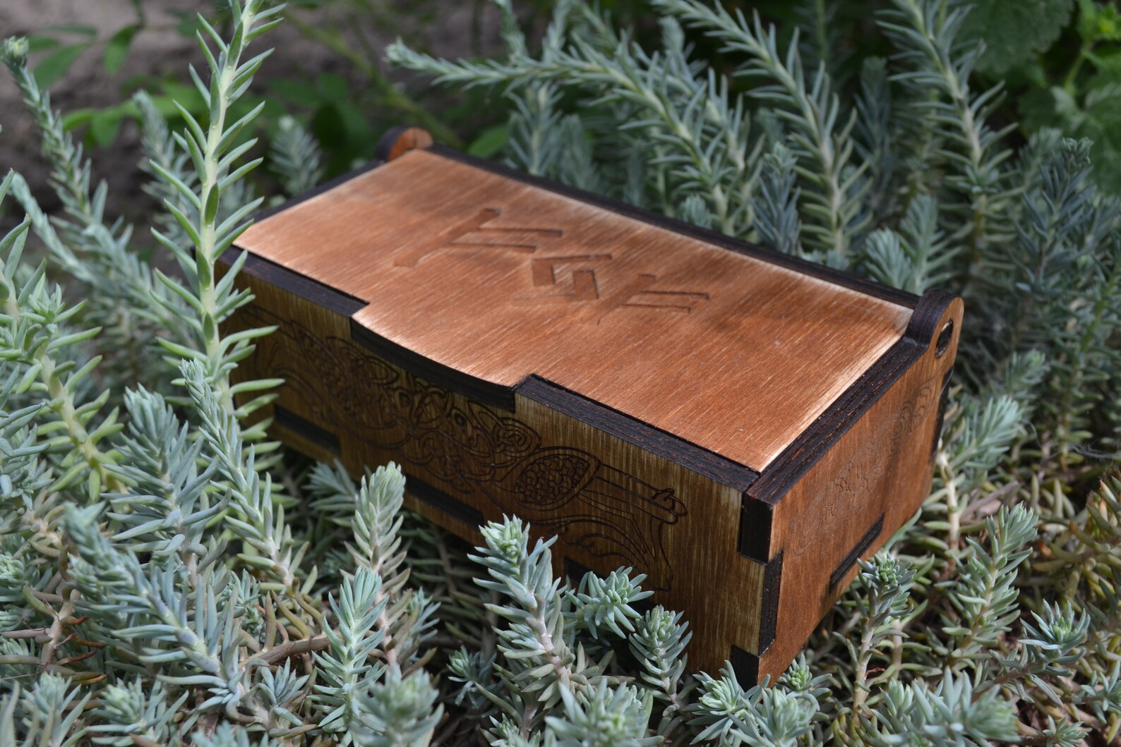 Viking Box. Norse Box. Box With Runes FEHU-JERA-FEHU. Box for | Etsy