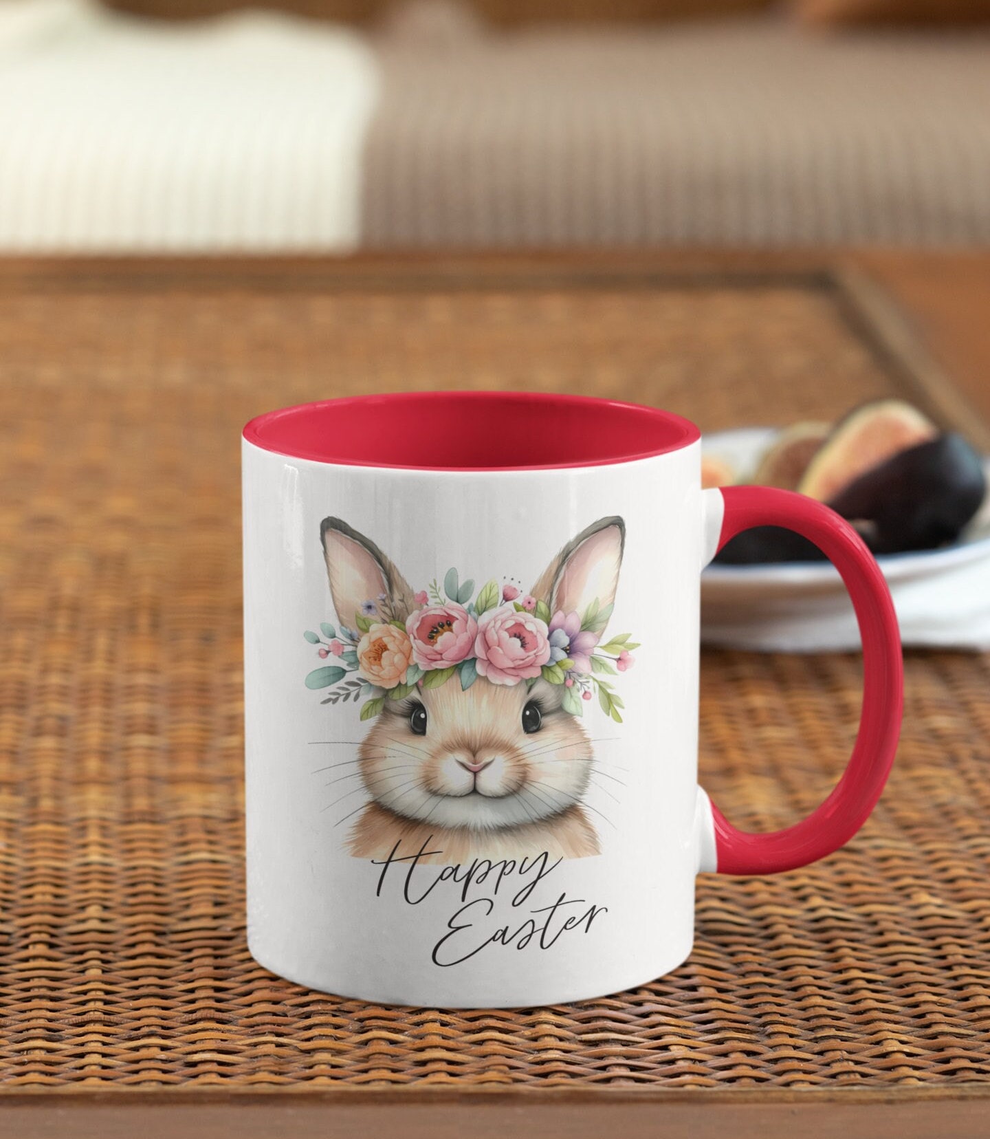 Easter Mug Spring Mug Bunny Mug Easter Bunny Mug for Gif Rabbit Mug ...