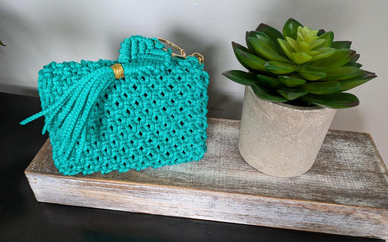 Macramé Wallet Macrame Purse Macrame Handbag Handmade Macrame Coin ...