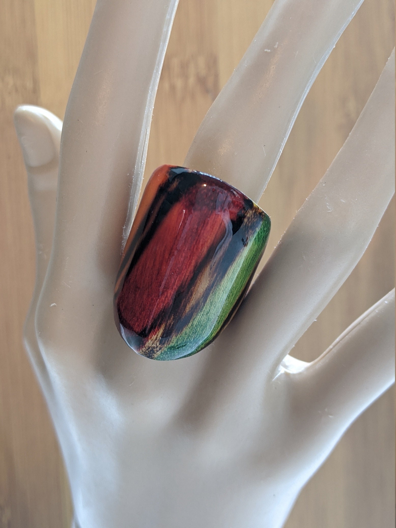 Bamboo Rings, Unique Bamboo Ring, Handmade Jewelry, Bamboo Ring Made ...