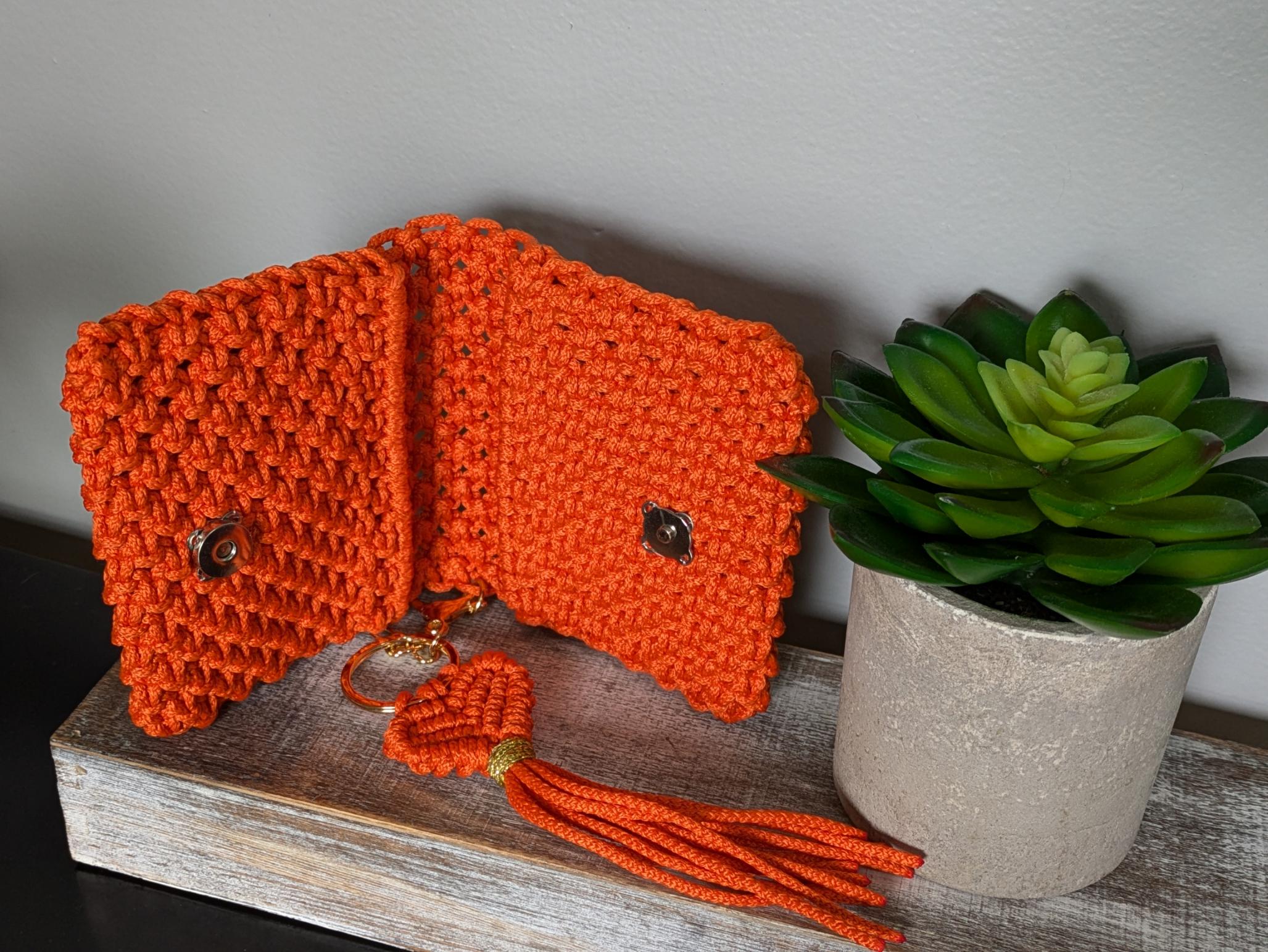 Macramé Wallet Macrame Purse Macrame Handbag Handmade Macrame Coin ...