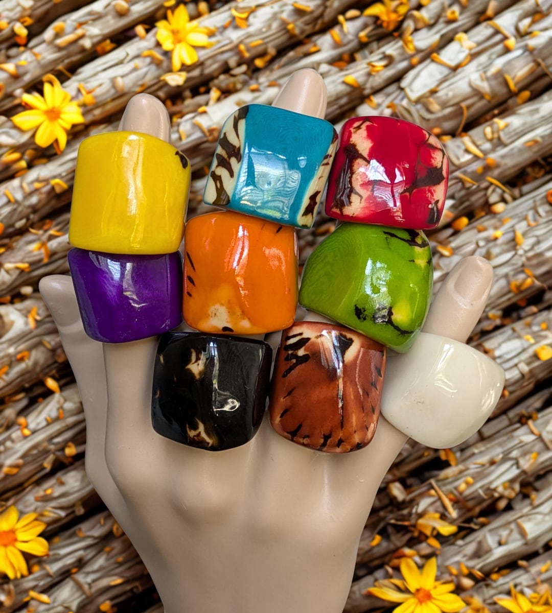 Organic Tagua Nut Ring: Eco-friendly Jewelry - Etsy